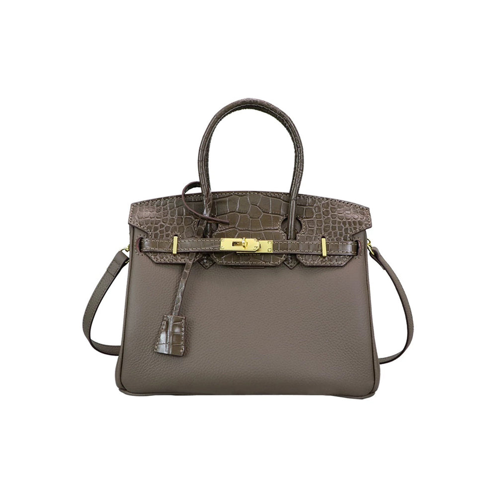 POPSEWING® Top Grain Leather Bi-color Platinum Bag DIY Kit – HANDSEWGIFT